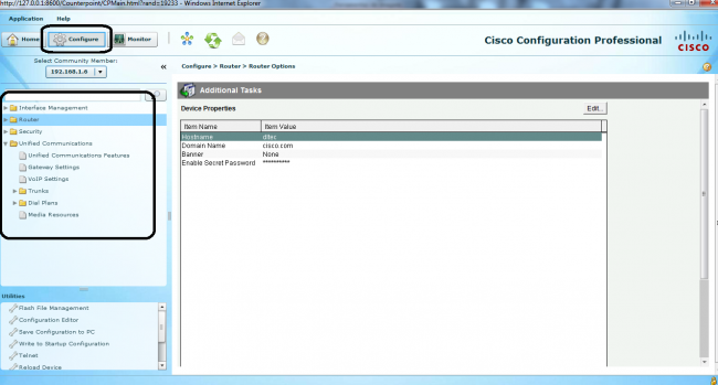Ferramentas web para configuração de roteador Cisco - CCP e SDM | DlteC ...